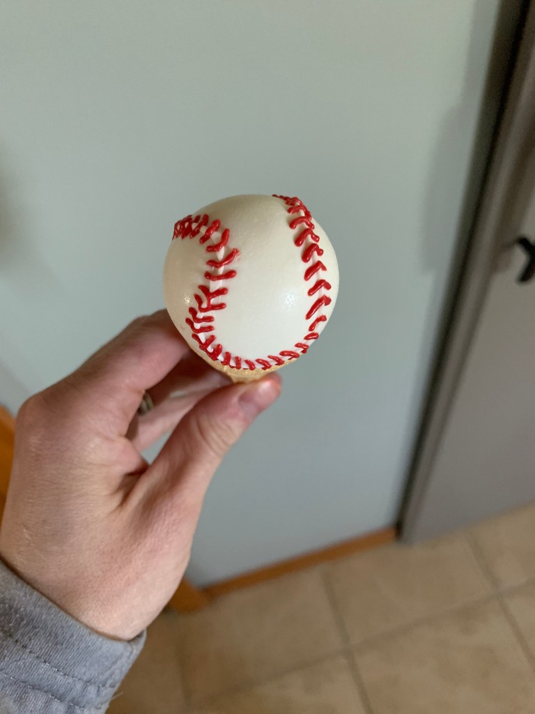Baseball Ice Cream Cone Cake Pops – Dipped – Lehigh Valley